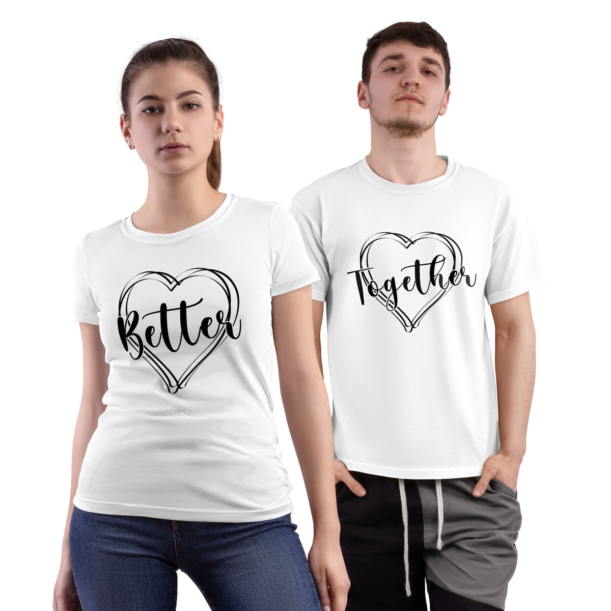 Buy Better Together Couple T-Shirt Online | The TSHRT